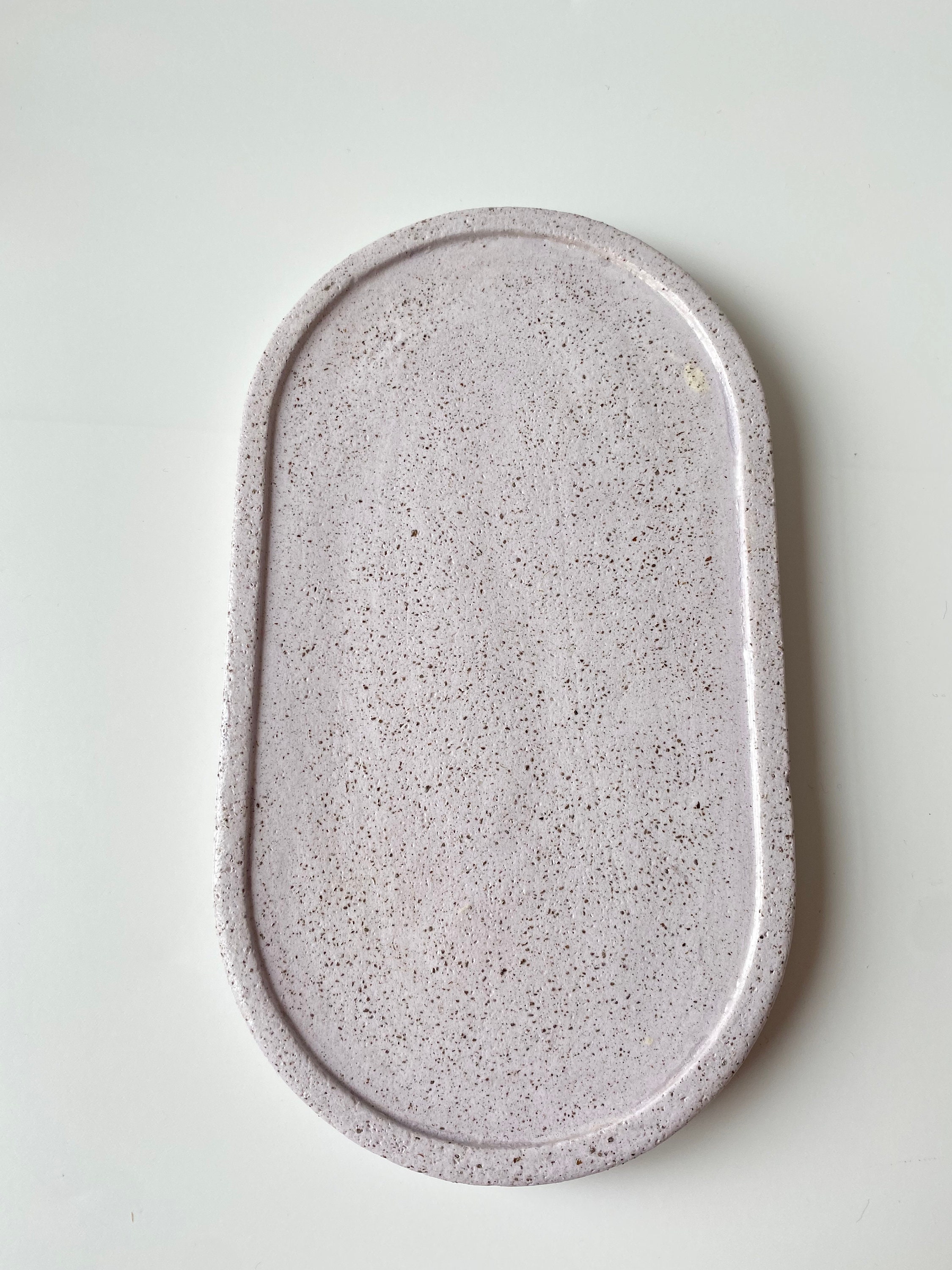 Speckled Decorated Concrete Trays and Coasters, Set of Concrete Vanity ...