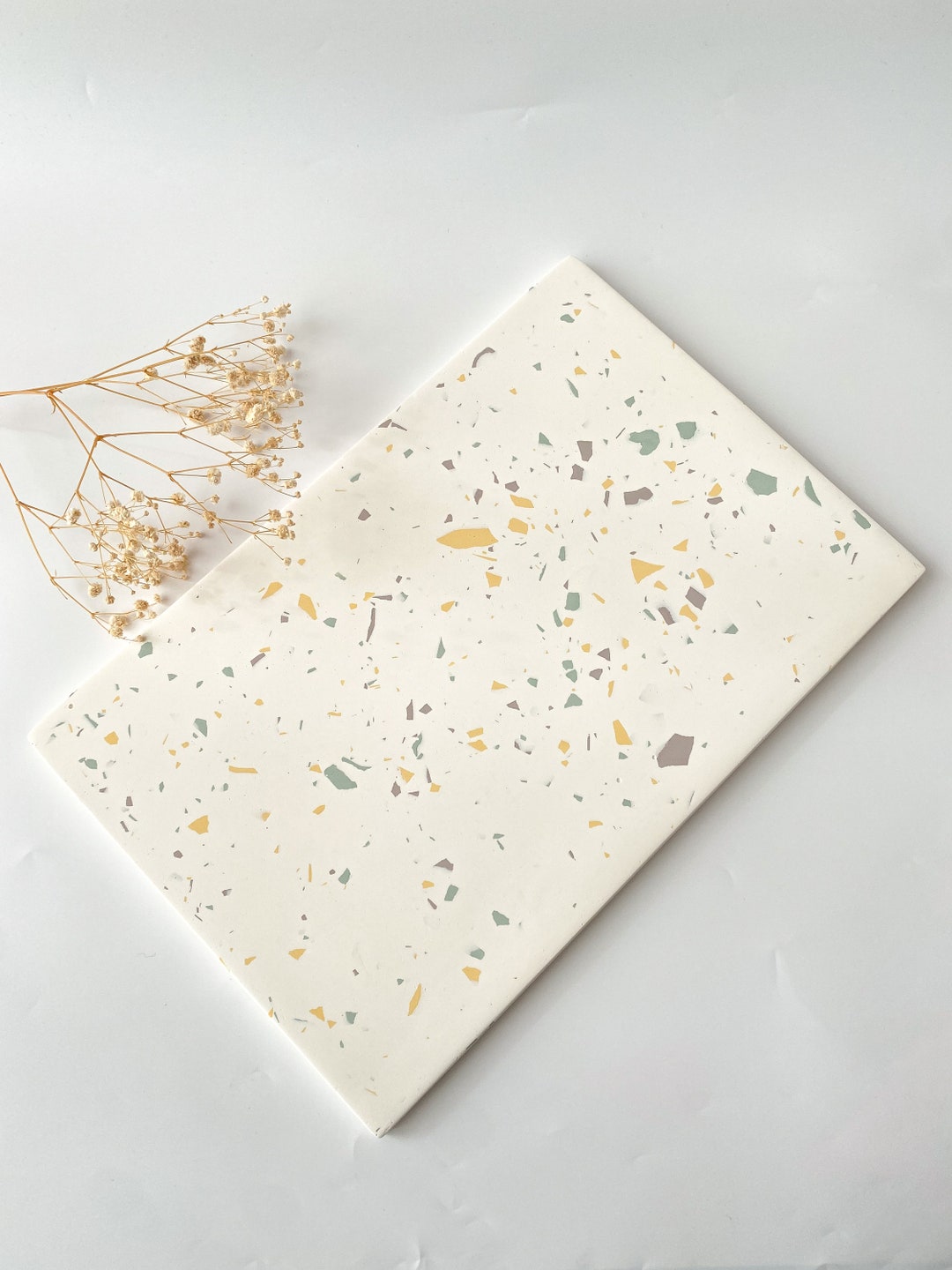 Large Rectangular Terrazzo Tray, 5 Shape Style Available, Terrazzo ...