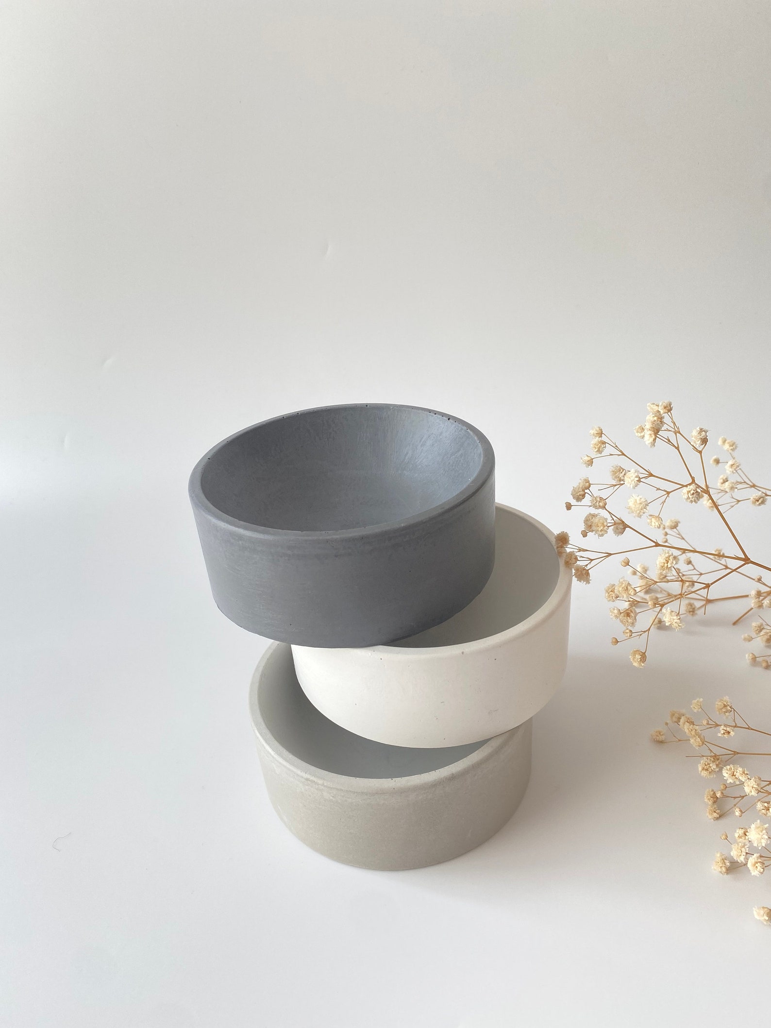 Minimalist Concrete Dish Concrete Jar Concrete Bowl New - Etsy