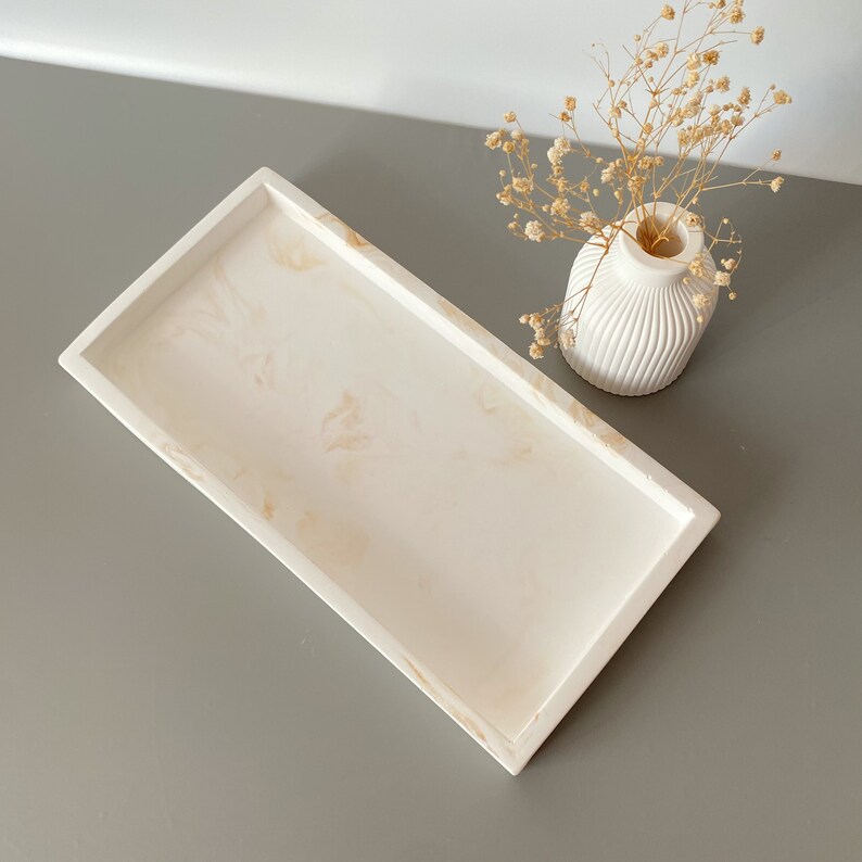 Rectangular Large Tray Large Vanity Tray Concrete Accessory - Etsy