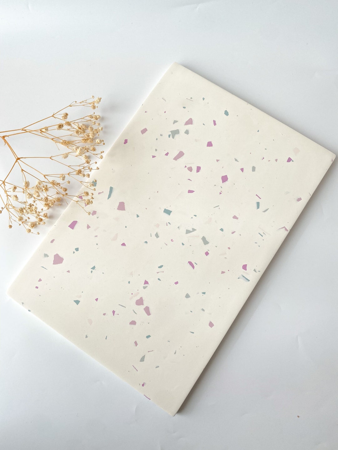 Large Terrazzo Rectangle Tray, 4 Shape Style Available, Flat Vanity ...