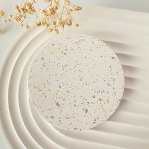 Round Terrazzo Coasters, Set of Terrazzo Coasters, Housewarming Gifts ...
