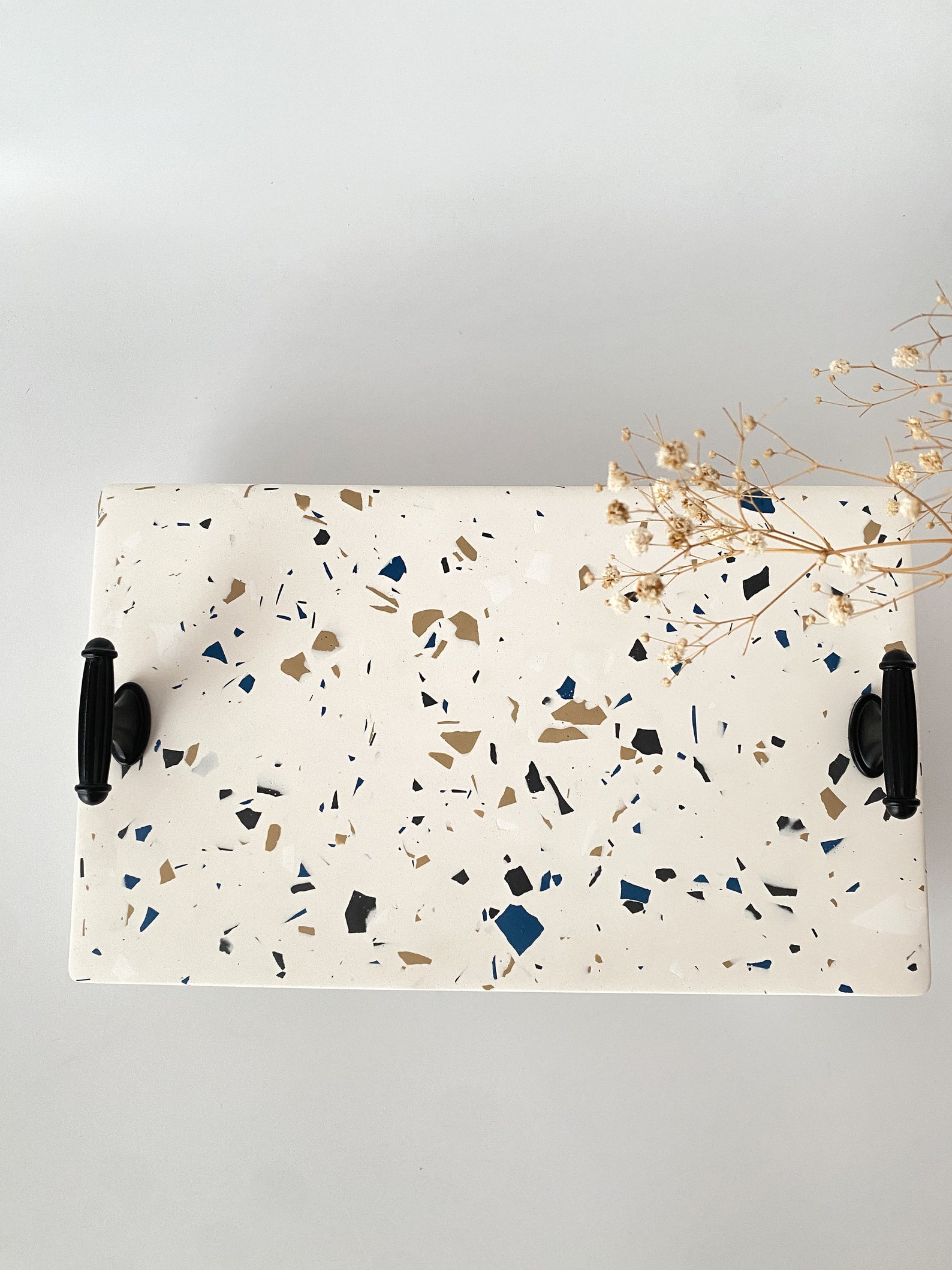 Rectangle Terrazzo Tray With Handle or Without Handle, Decorative ...
