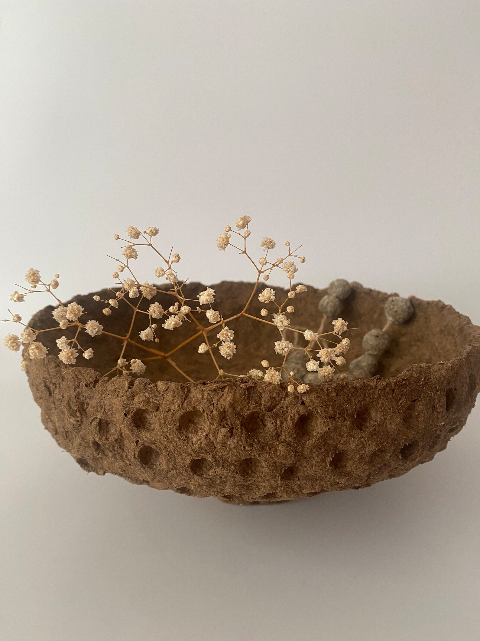 Paper Mache Centerpiece,26 Cm Farmhouse Paper Mache Bowl, Decorative ...