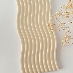 25 Cm Wave Soft Color Vanity Tray, Wave Displaying Tray, Minimalist ...