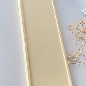 Minimalist Rectangular Trays, Light Mustard Yellow Tray, Big Catchall ...