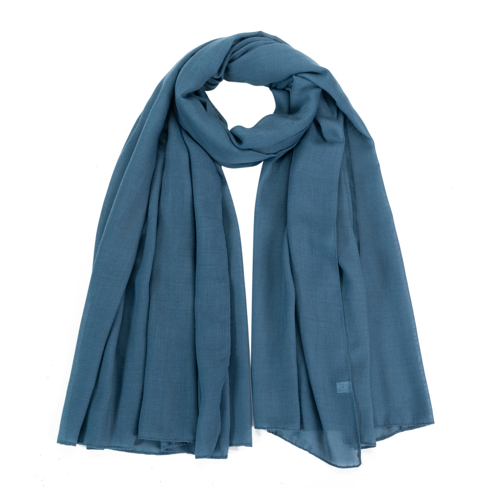 Women's Cotton Scarves Ladies Light Soft Fashion Scarf Neck Solid Wrap ...