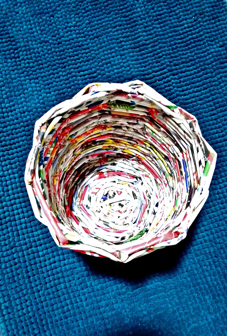 Recycled Newspaper Basket, Newsprint Bin, Waste Paper Bin - Etsy