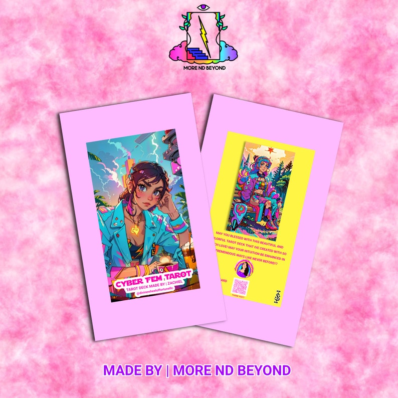 Cyber Fem Tarot | New Tarot Deck | Divination | Playing Cards | Tarot ...
