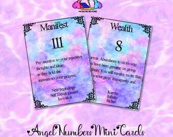 Angel Numbers Deck - Etsy
