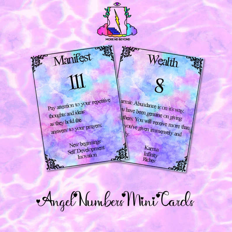 Angel Numbers Oracle | Print at Home Deck - Etsy