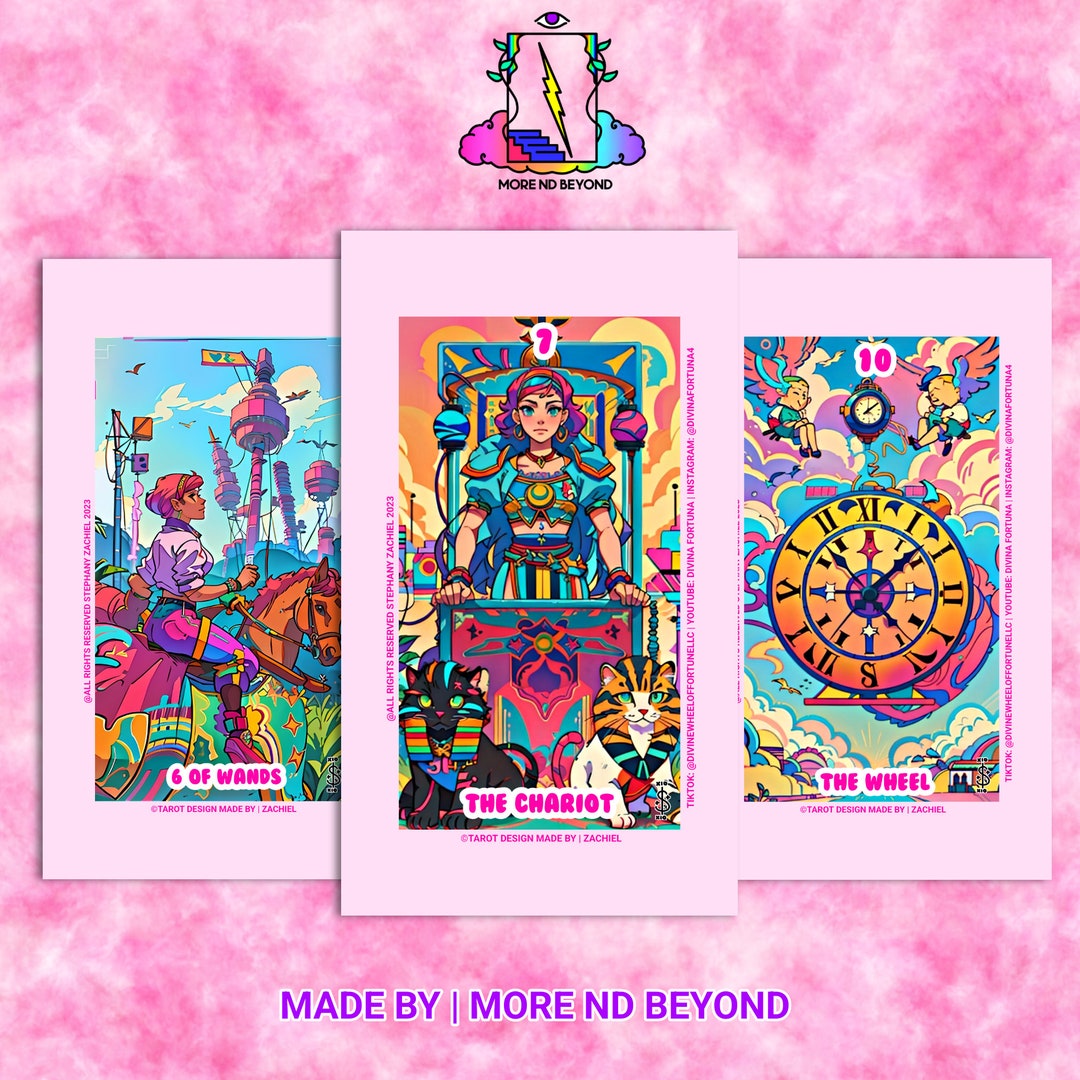 Cyber Fem Tarot New Tarot Deck Divination Playing Cards - Etsy