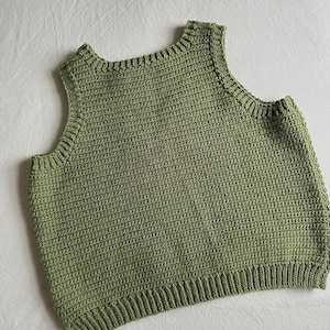 Crochet Sheep Vest Pattern, Crochet Tapestry Sweater Vest Pattern I ...