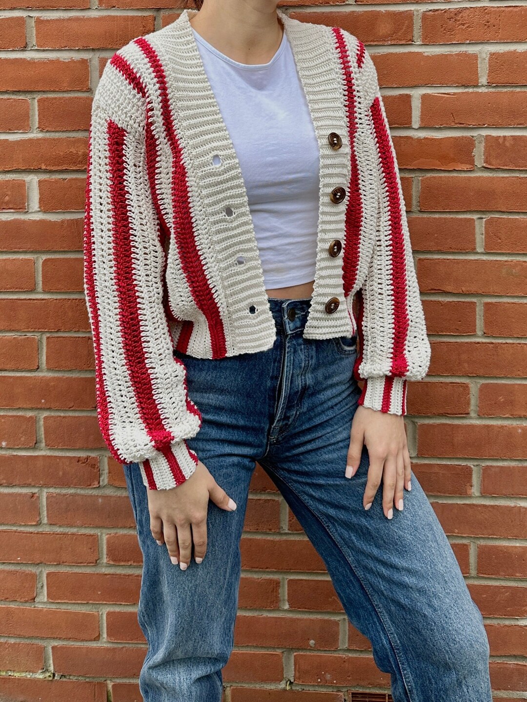 Crochet Cardigan Pattern I Crochet Button up Sweater Pattern I Kenikse ...