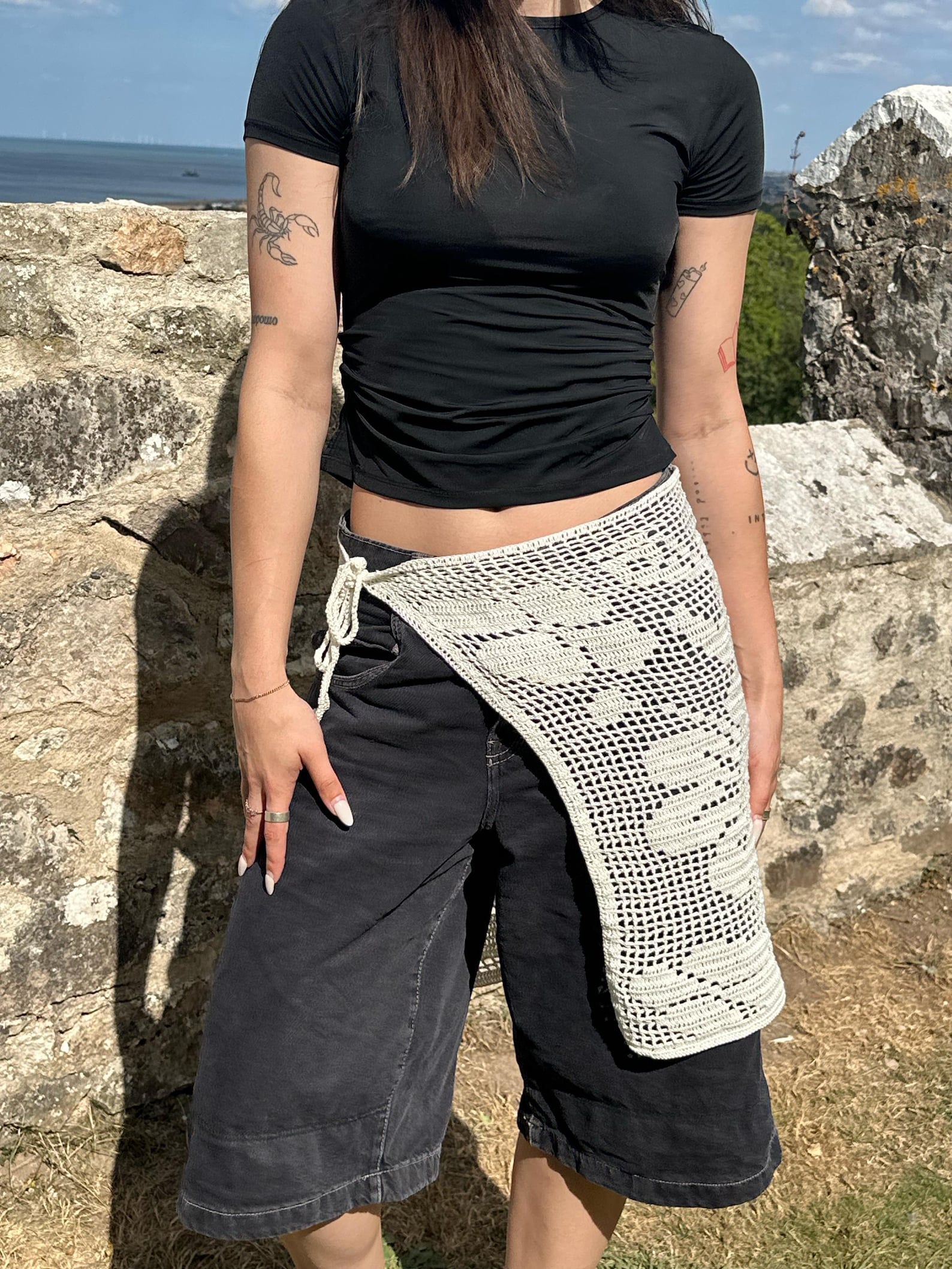 Crochet Filet Tie Skirt Pattern I Crochet Filet Cover up Skirt I PDF ...