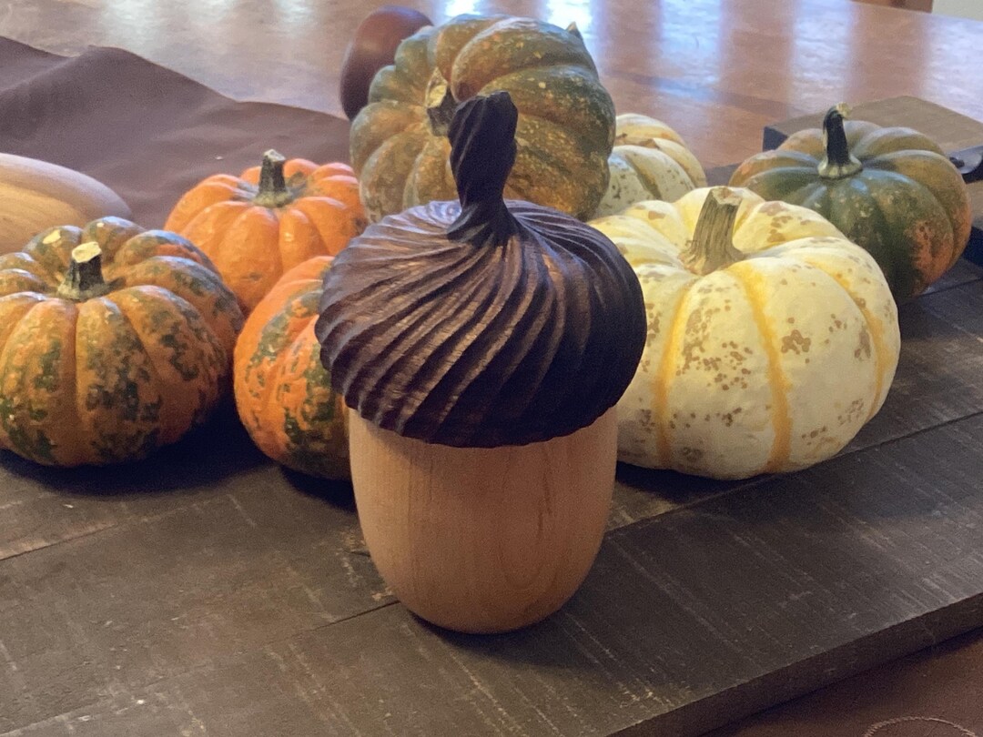 Natural Acorn Box,wood Acorn Keepsake Box,jewelry Container,handmade ...