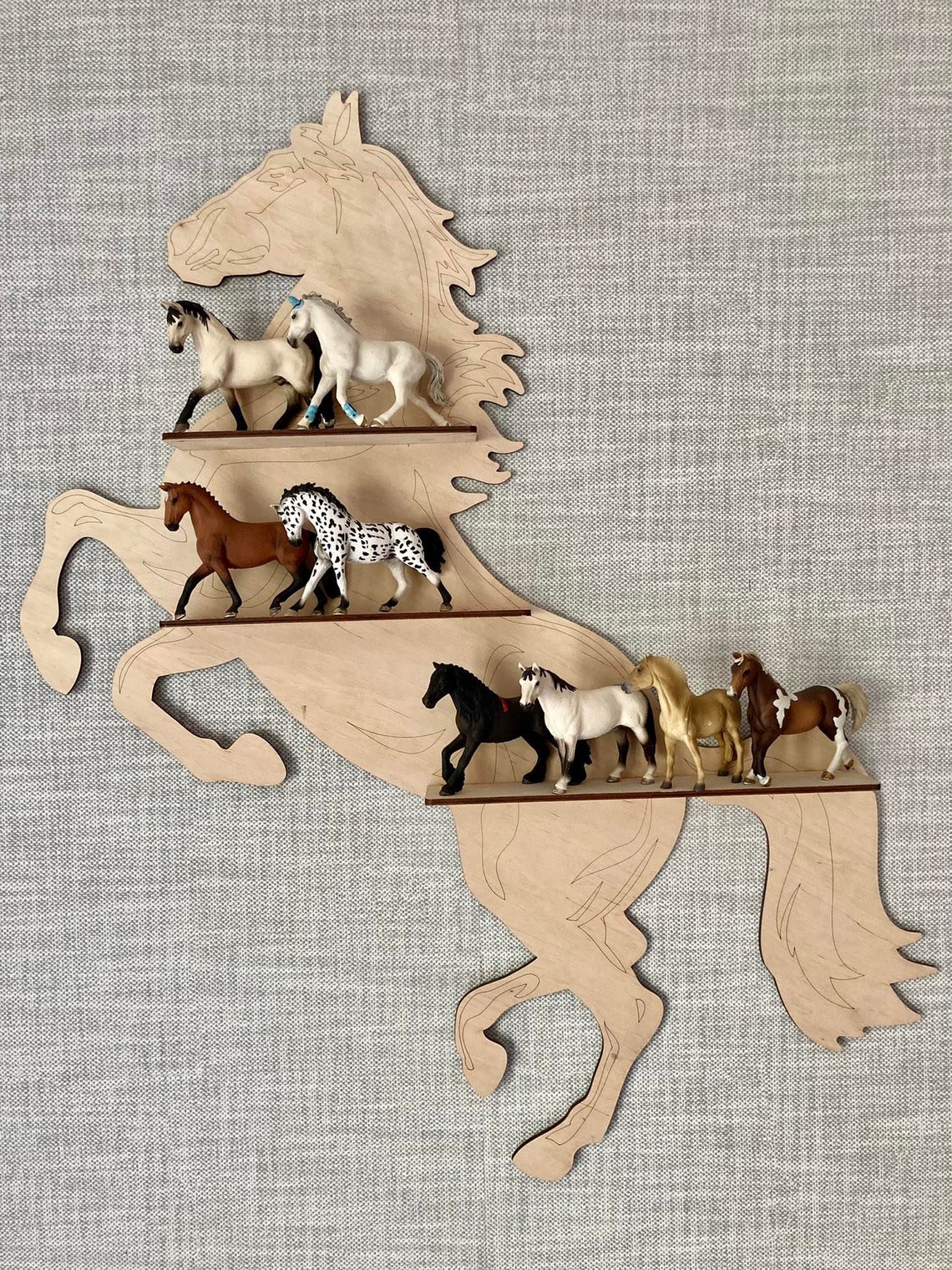 Schleich Horse Shelf, Coletta - Etsy