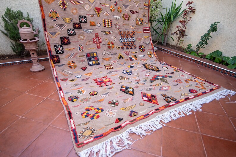 Handwoven Berber Wool Rug – Authentic Moroccan Taznakht Carpet - Etsy