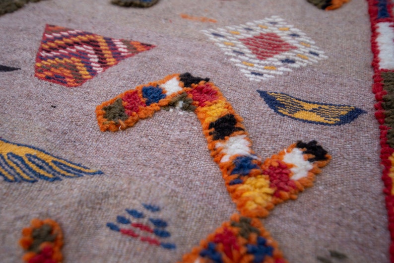 Handwoven Berber Wool Rug – Authentic Moroccan Taznakht Carpet - Etsy