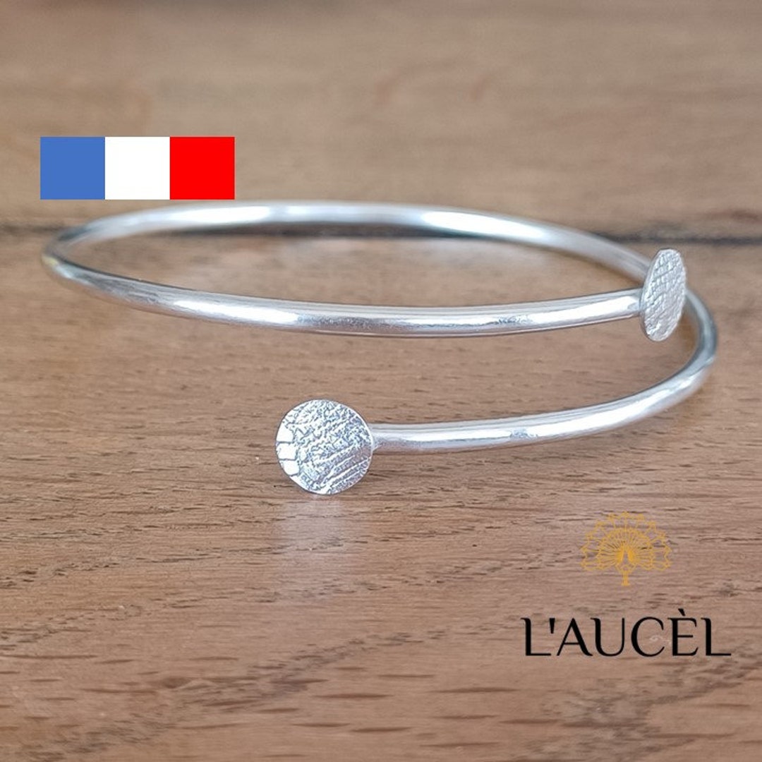 Sterling Silver Open Bangle Bracelet. Feather Collection - Etsy