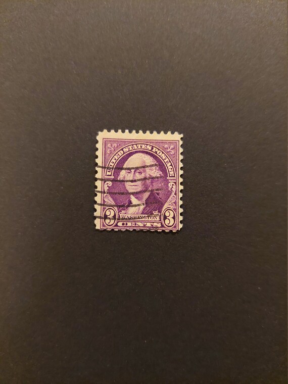 Rare 3 Cent george Washington Stamp Stamped Very Nice | Etsy