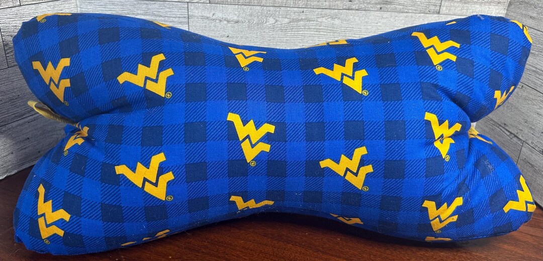 WVU 3 Sided, Bone Shaped Travel Pillow, Great Multipurpose Pillow ...