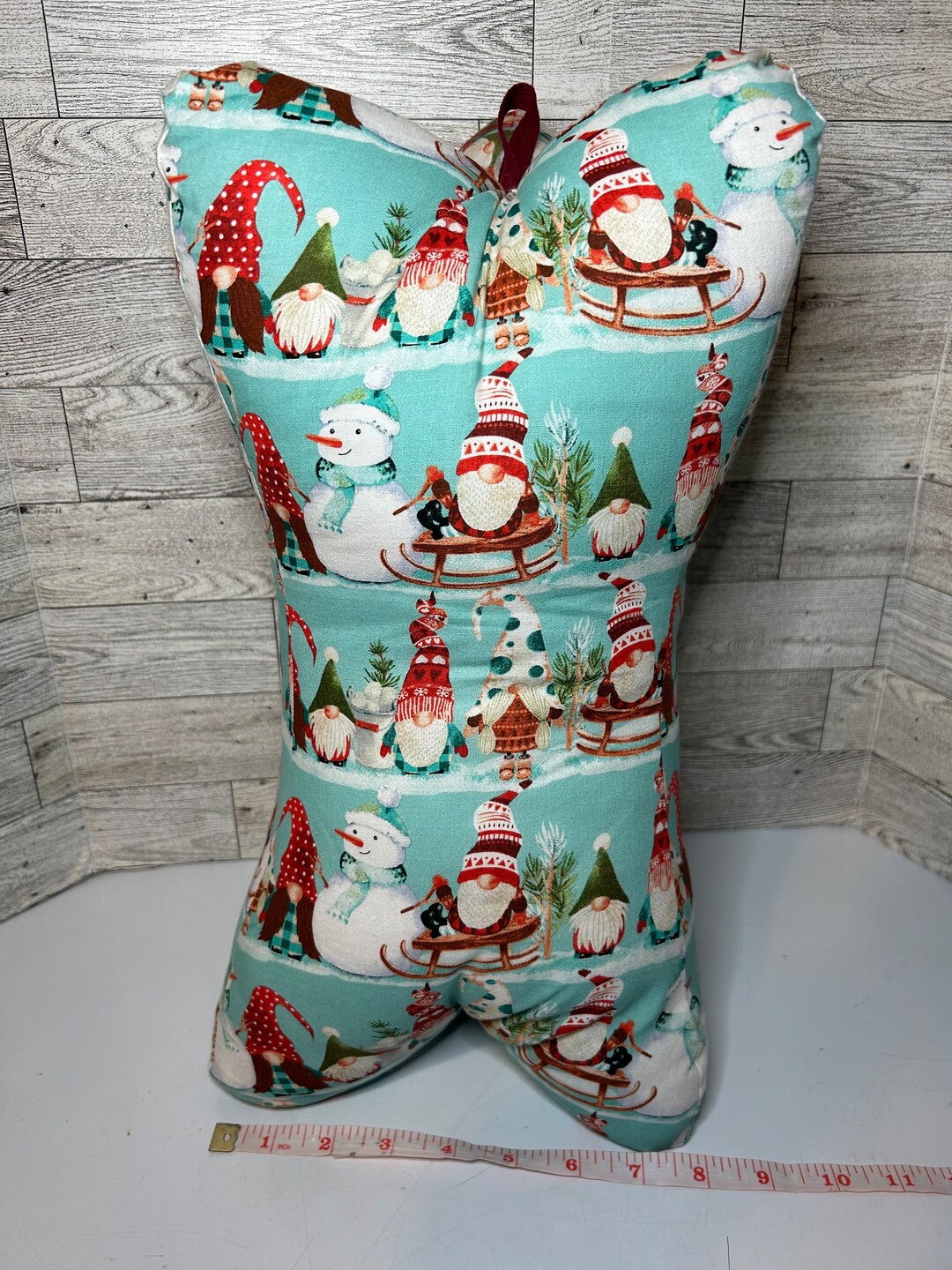 Winter Gnomes 3 Sided, Bone Shaped Travel Pillow, Great Multipurpose ...