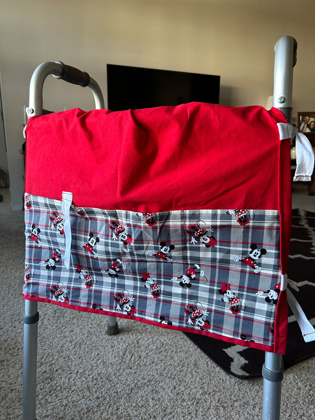 Fa-mouse Pair Walker Bag/walker Caddy With Pockets, Hands Free Tote Bag ...