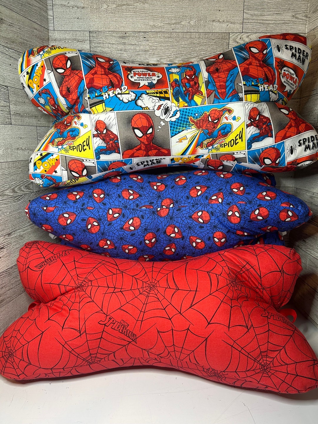 Spidey Senses 3 Sided, Bone Shaped Travel Pillow, Great Multipurpose ...