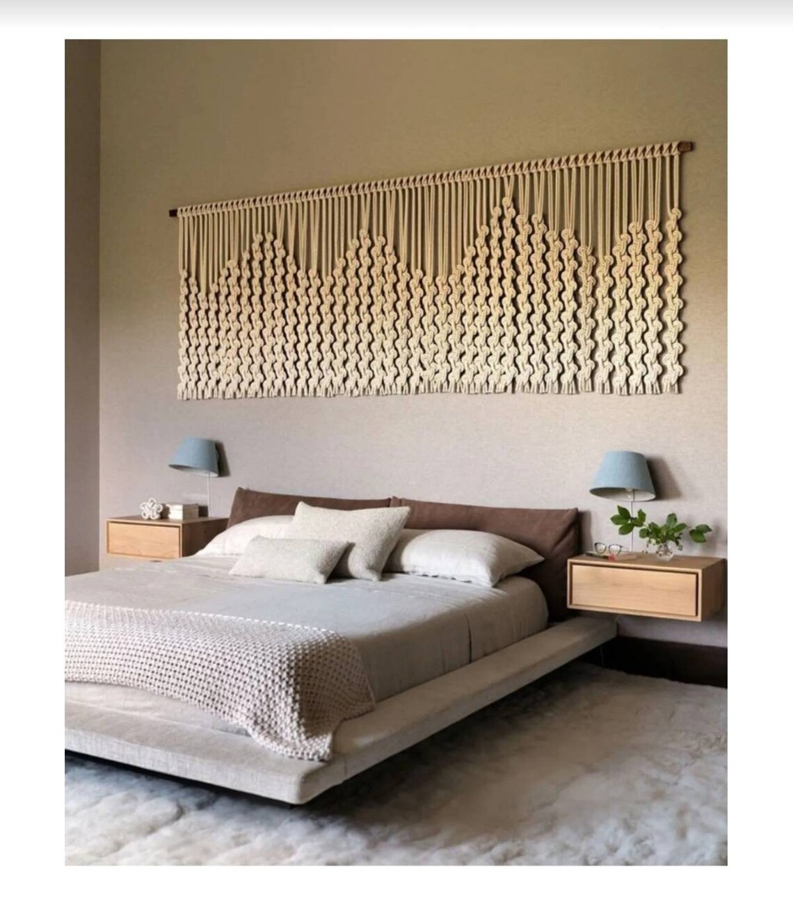 Macrame Wall Hanging, Minimal Macrame Design, Macrame Wall Decor, Macrame - Etsy