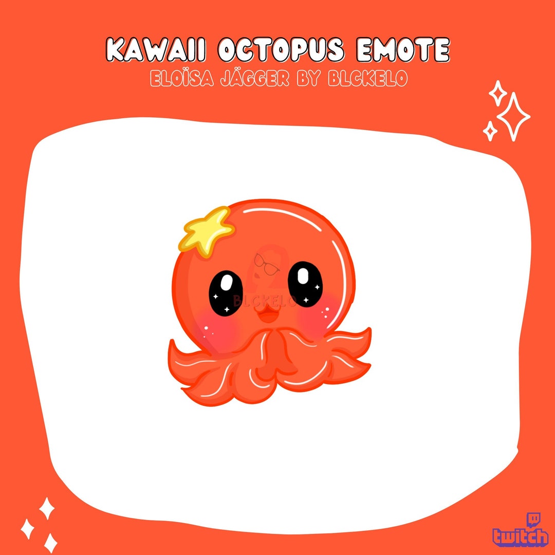 TWITCH EMOTE Kawaii Octopus Octopus Collection - Etsy