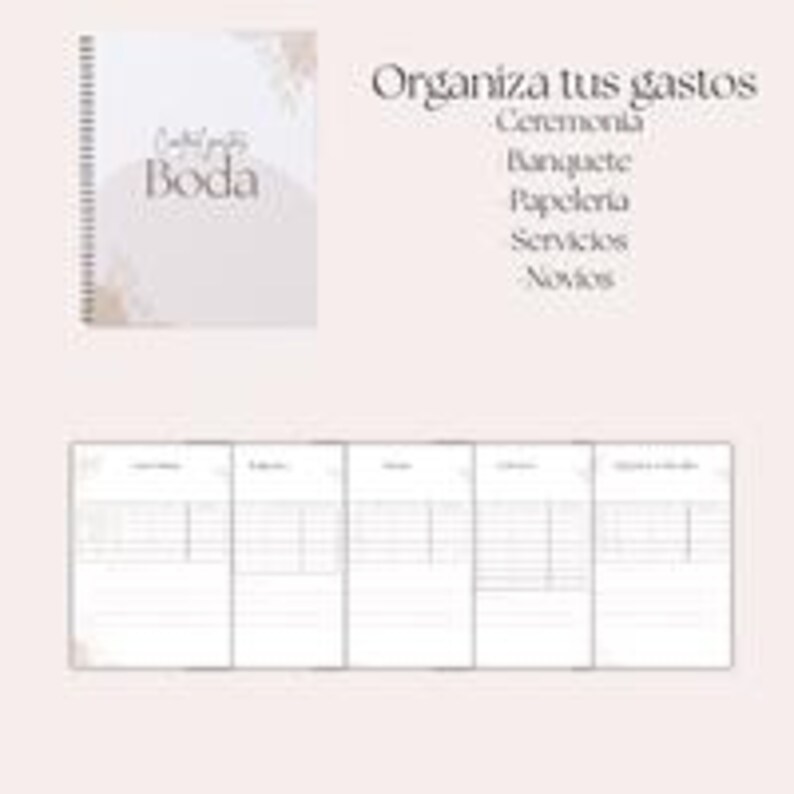 Control De Gastos Para Bodas · Planner Financiero · Presupuesto De Boda ...