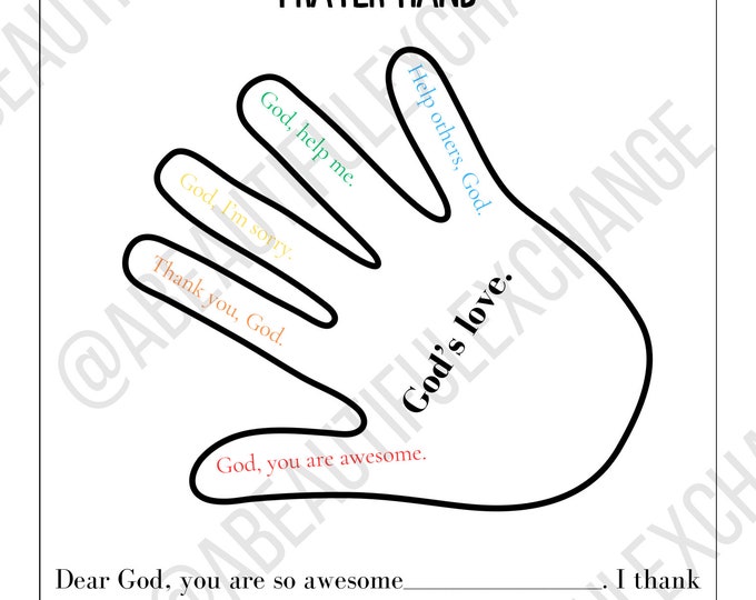 5 Finger Prayer - Etsy