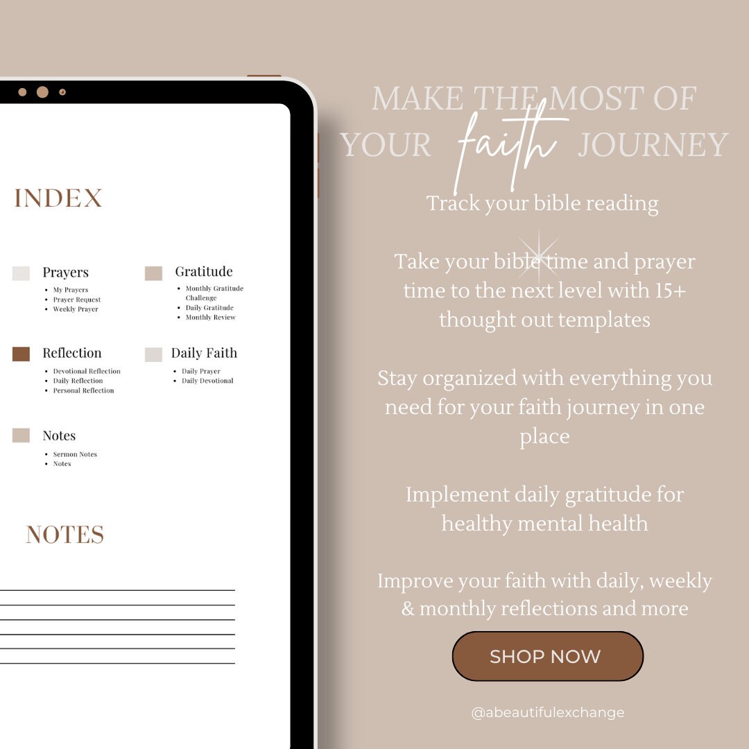 Soap Note Bible Study & Prayer Journal - Hyperlinked - Etsy
