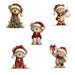 Bears Christmas Clipart: Festive Holiday Graphics (digital Download ...