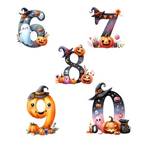 Watercolor Halloween Clipart - Spooky Clipart- Kids Halloween - Ghost ...