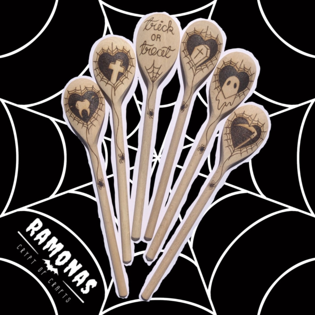Spooky Spoons - Burnt by Hand - Etsy