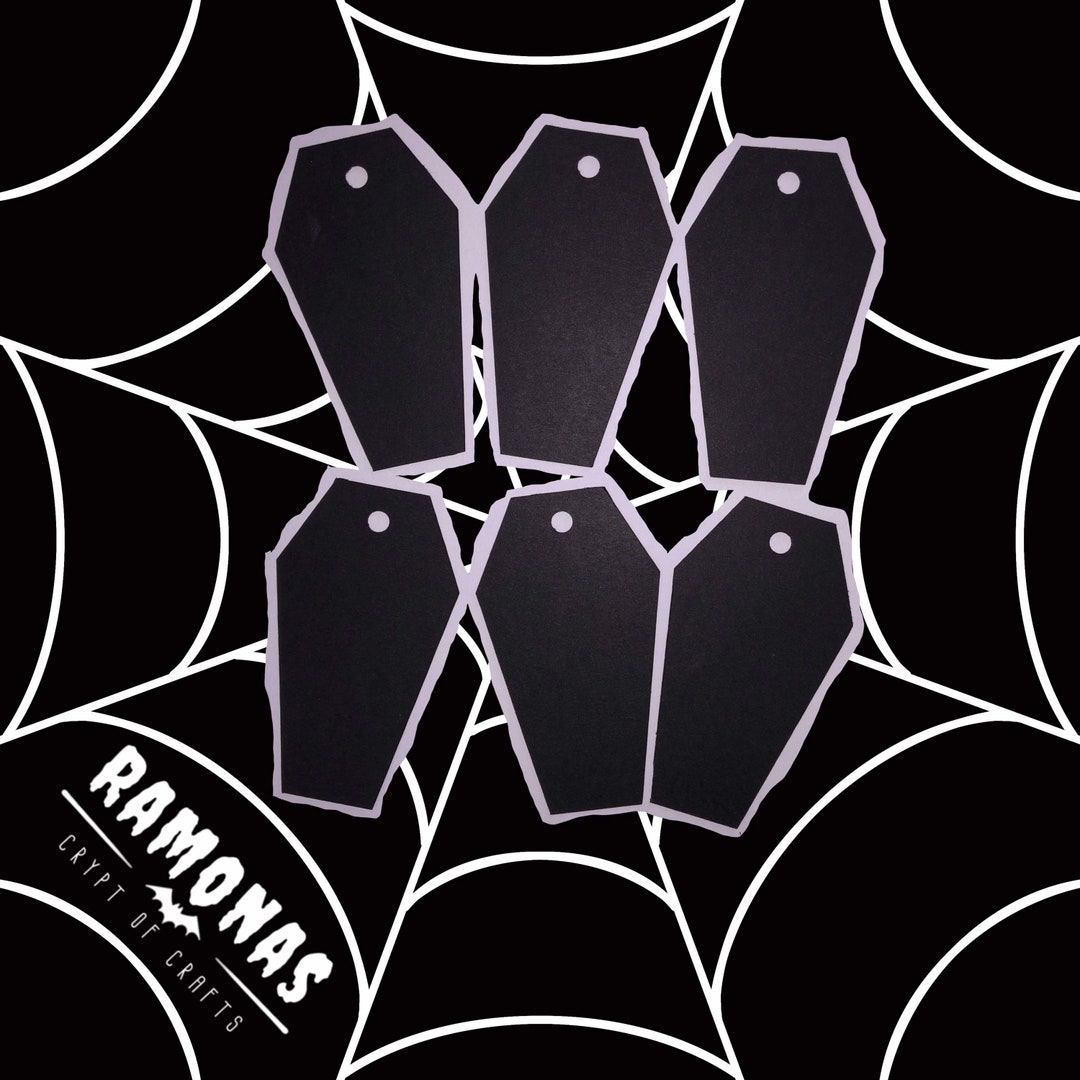 Solid Coffin Tags X 6 - Etsy