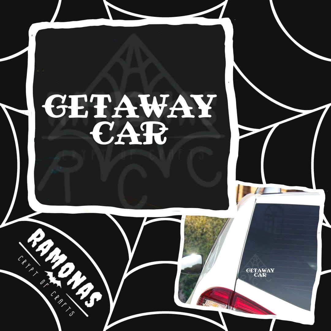 Getaway Car Decal - Etsy