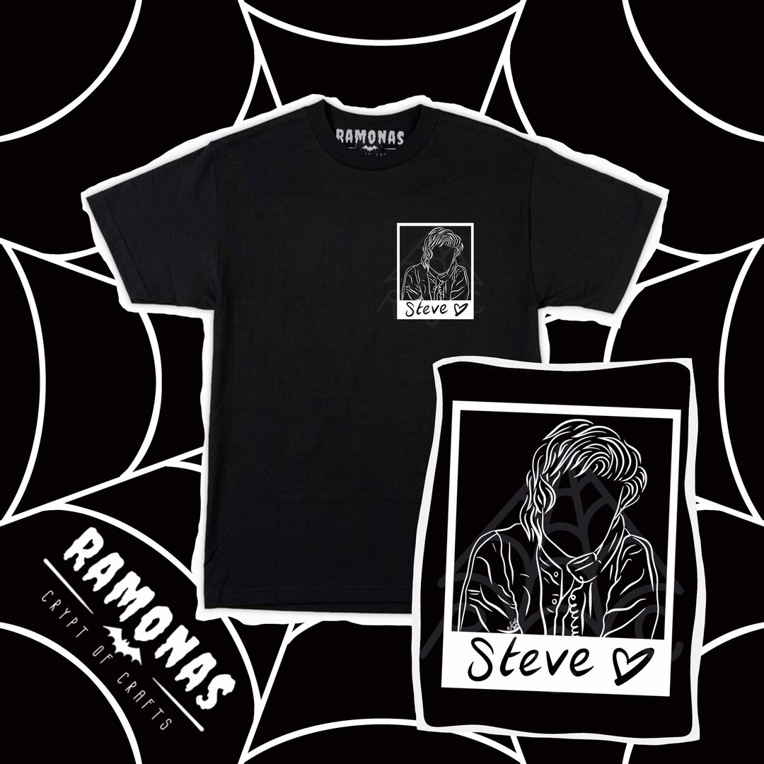 Steve Heart Phone camiseta Polaroid - Etsy España