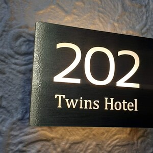 Handmade Hotel Door Number Sign, Custom Hotel Door Sign, High Quality ...