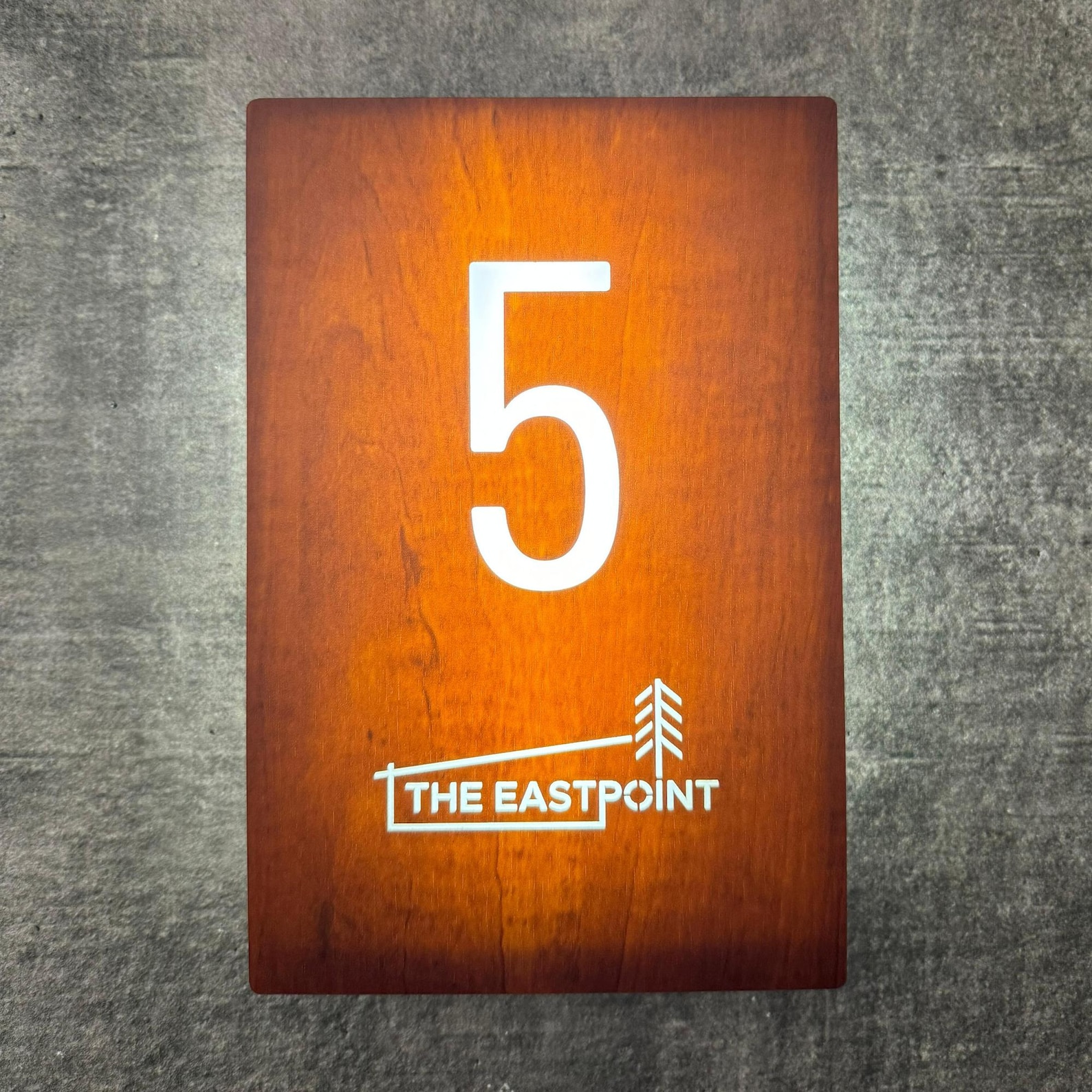 Custom Wooden Hotel Room Sign With LED Light, Personalized Room Number ...