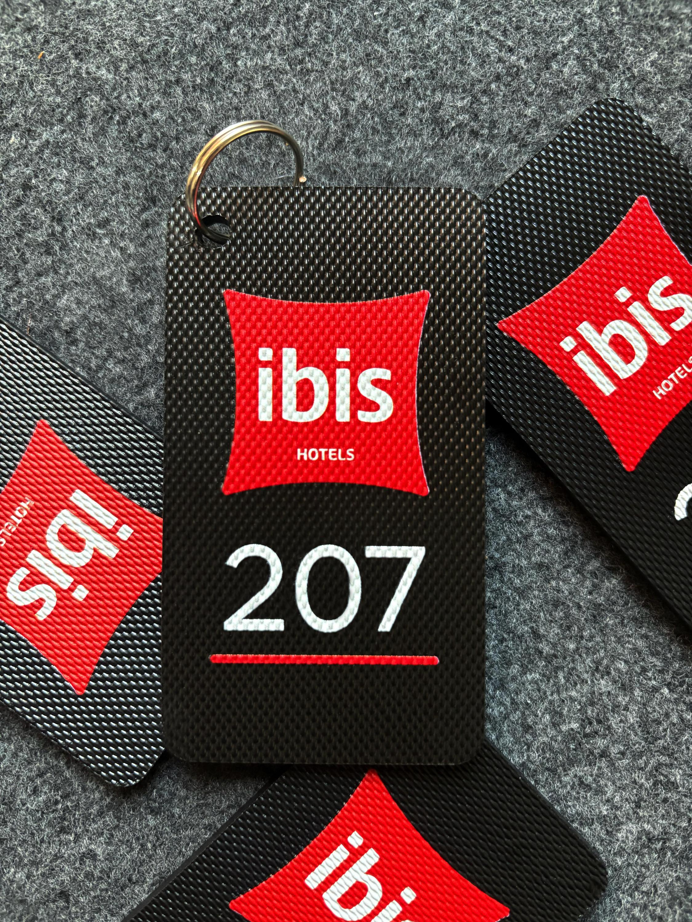 Key Holder for Hotels, Personalized Key Fob With Logo and Room Number ...