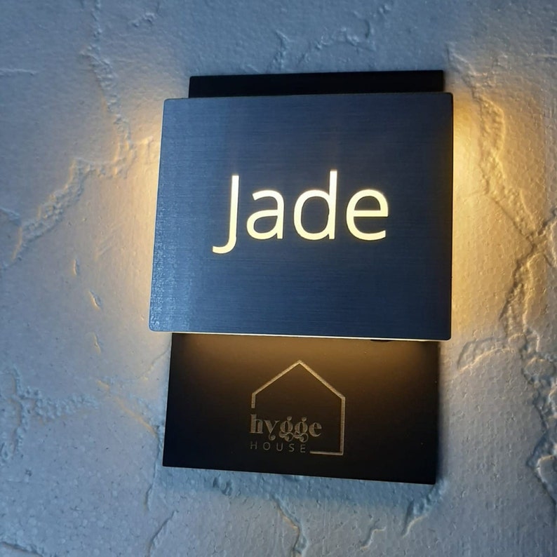Personalized Room Name Sign LED Door Sign for Hotel Custom - Etsy