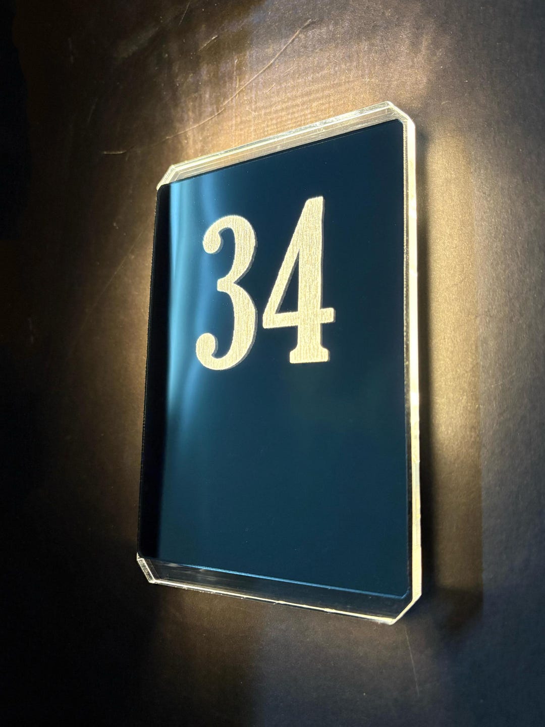 Illuminated House Number Sign, Modern LED Door Numbers, Custom Address ...