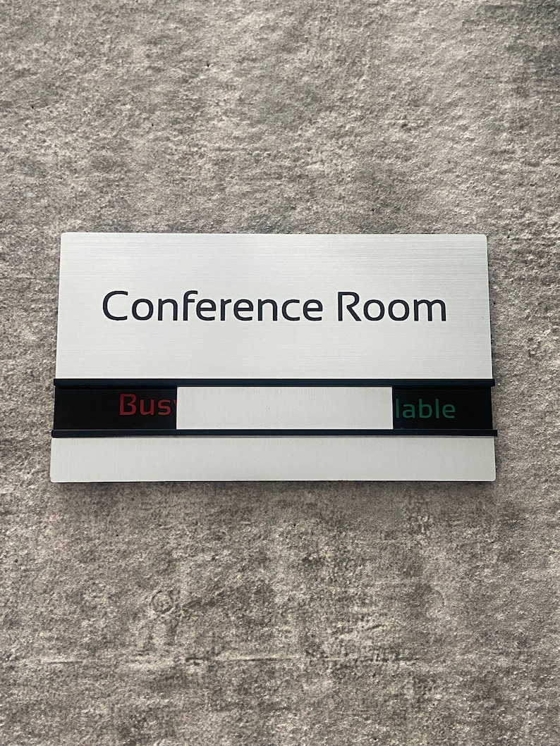 Versatile Conference Room Status Sign, Changeable Busy - Available ...