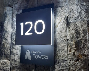 LED Room Number Sign, Custom Hotel Door Sign, Modern Hotel Door Room ...