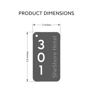 Custom Guesthouse Key Holder, Personalized Hotel Key Fob, Keychain With ...