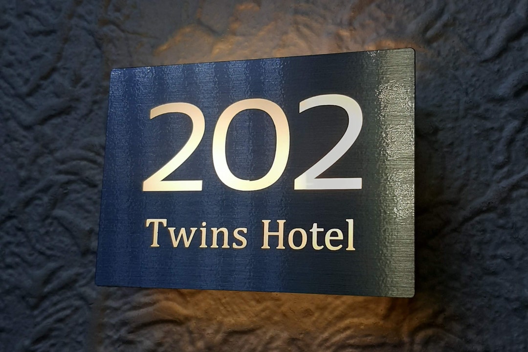 Handmade Hotel Door Number Sign, Custom Hotel Door Sign, High Quality ...