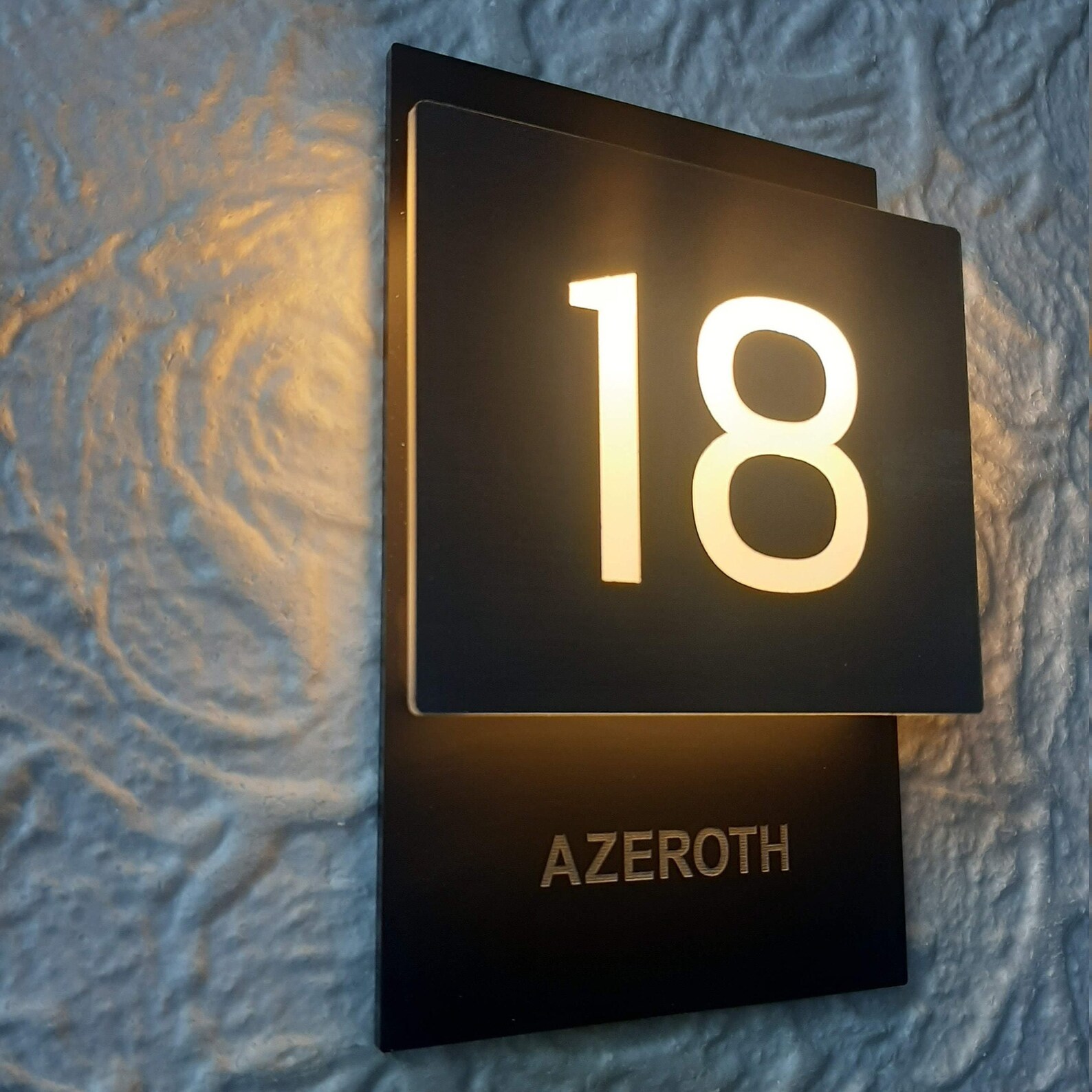 LED Room Number Sign, Custom Hotel Door Sign, Modern Hotel Door Room ...